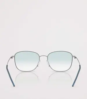 Giorgio Armani Metal Pillow Sunglasses