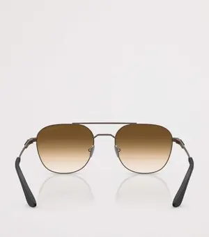 Giorgio Armani Metal Rectangle Sunglasses
