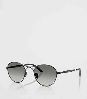 Giorgio Armani Steel Round Sunglasses