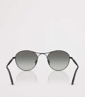 Giorgio Armani Steel Round Sunglasses