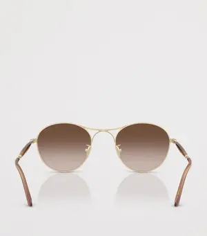 Giorgio Armani Steel Round Sunglasses