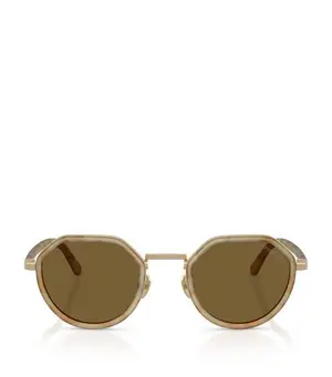 Giorgio Armani Metal Round Sunglasses - Brown