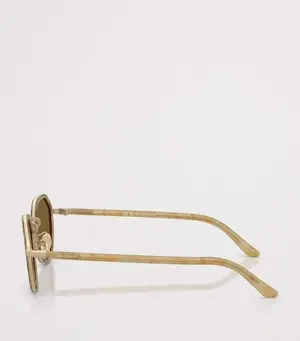 Giorgio Armani Metal Round Sunglasses