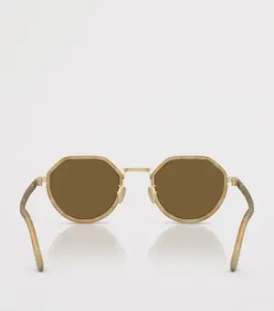 Giorgio Armani Metal Round Sunglasses