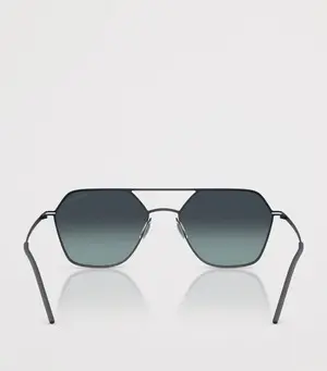 Giorgio Armani Metal Square Sunglasses