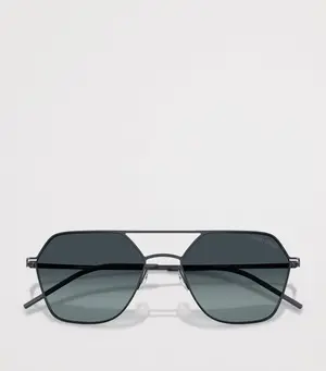 Giorgio Armani Metal Square Sunglasses