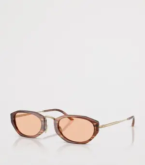 Giorgio Armani Acetate Irregular Sunglasses