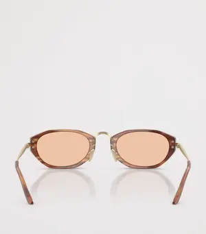 Giorgio Armani Acetate Irregular Sunglasses