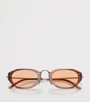 Giorgio Armani Acetate Irregular Sunglasses