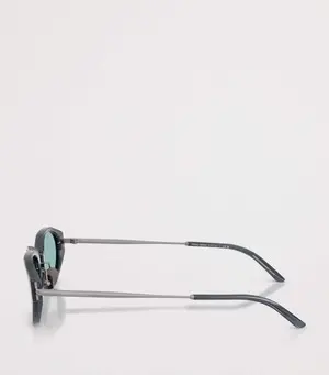 Giorgio Armani Irregular Oval Sunglasses