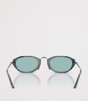 Giorgio Armani Irregular Oval Sunglasses