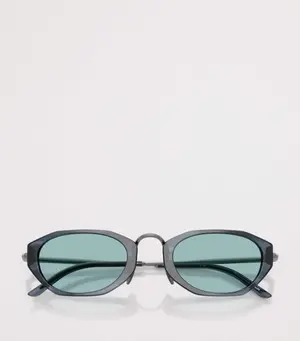 Giorgio Armani Irregular Oval Sunglasses