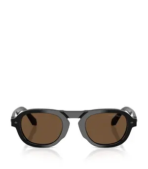 Giorgio Armani Pillow Sunglasses - Black