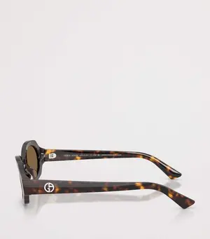 Giorgio Armani Tortoiseshell Oval Sunglasses