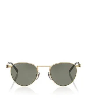 Gucci Metal Gg1875s Sunglasses - Gold