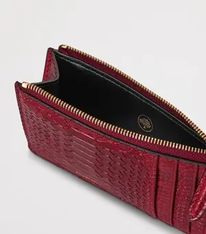 Mulberry Leather Continental Zipped Long Card Holder