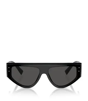 Dolce & Gabbana Rectangle Sunglasses - Black