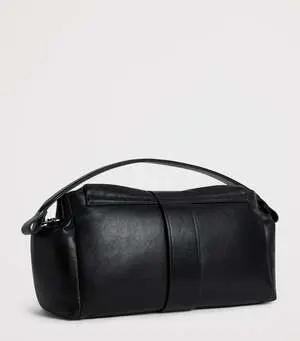 VIVIENNE WESTWOOD Extra-large Leather Shoulder Bag - Black