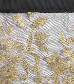 COCO DE MER Embroidered Garter Belt