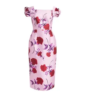 Rebecca Vallance Off-shoulder Melora Midi Dress