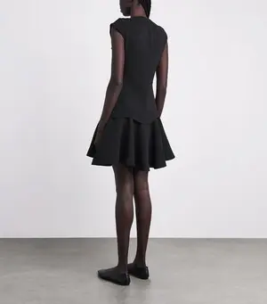 Sandro Structured Buttoned Mini Dress