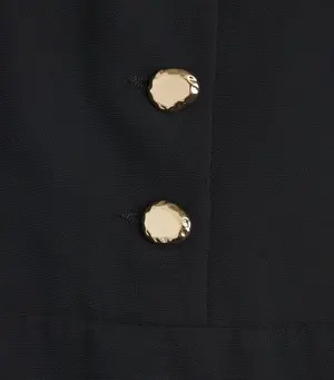 Sandro Structured Buttoned Mini Dress
