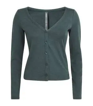 Vuori Halo V-neck Cardigan - Grey