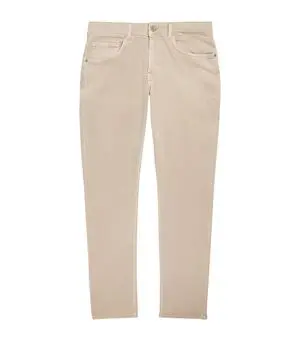 7 For All Mankind The Straight Jeans - Beige