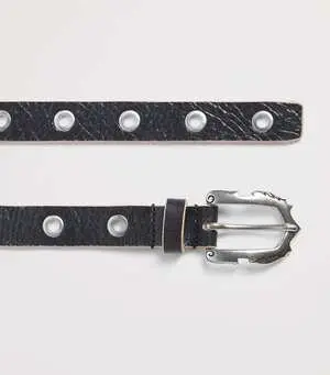 MOLEBO Leather Eyelet Western Belt