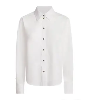 ME+EM Cotton-blend Perfectly Proportioned Shirt - White