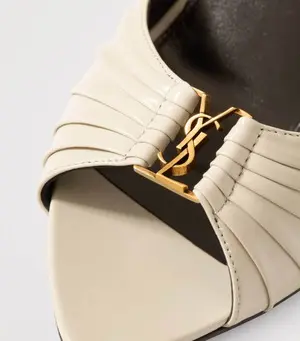 Saint Laurent Leather Babylone Sandals 90