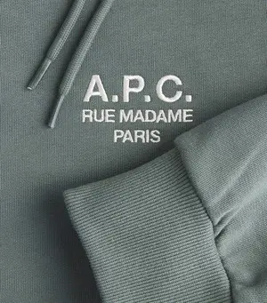 A.p.c. Cotton Rue Madame Logo Hoodie