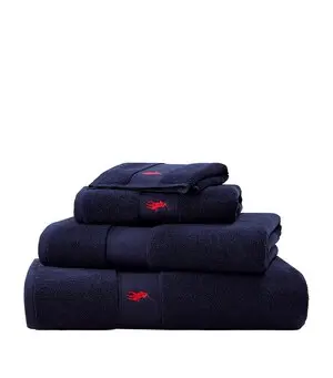 Ralph Lauren Polo Player Hand Towel - Navy