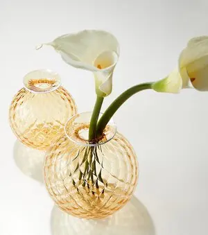 VENINI Monofiori Balloton Large Murano Glass Vase - Yellow