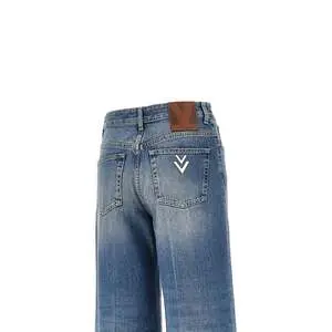 Valentino Garavani Vgold Details Flared Jeans