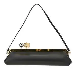 Jacquemus Nappa Leather 'salon' Pouch - Black