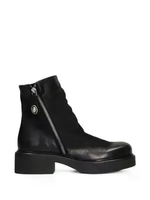 METISSE Side-zip Chunky-sole Boots - Black