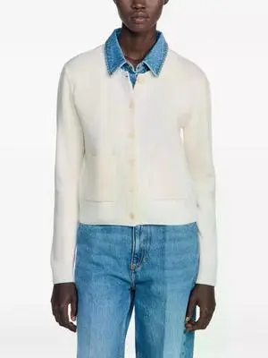 Sandro Denim-collar Cardigan