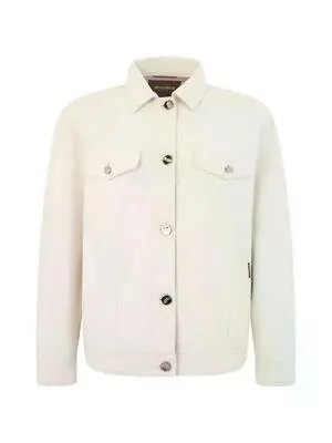 MOORER Ardea Button-up Denim Jacket - White