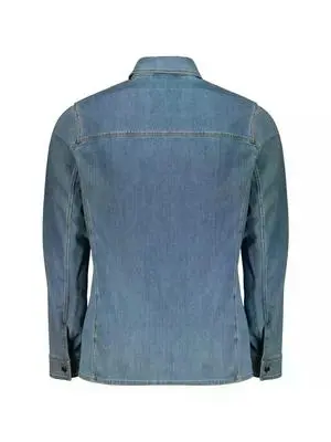 MOORER Bobbio Button-up Shirt Jacket - Blue