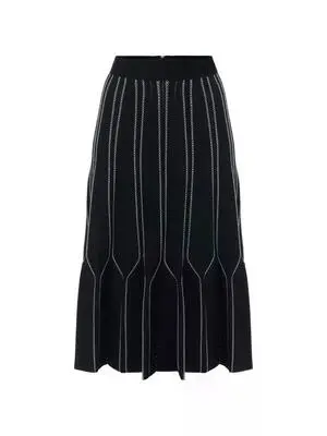 Elisabetta Franchi Origami Knit Skirt - Black