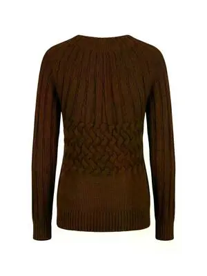 MOORER Anetta Cable-knit Ribbed Sweater