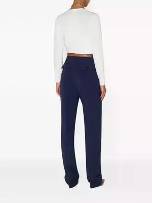 Elisabetta Franchi Lightweight Crêpe Fabric Trousers