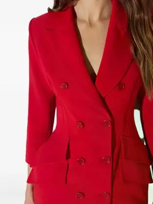 Elisabetta Franchi Coat Dress In Lightweight Crêpe Fabric - Red