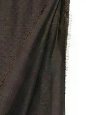 TOM FORD Monogram-jacquard Fringed Scarf