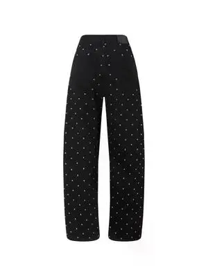 Pinko Crystal Embellished Denim Jeans
