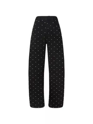 Pinko Crystal Embellished Denim Jeans - Black