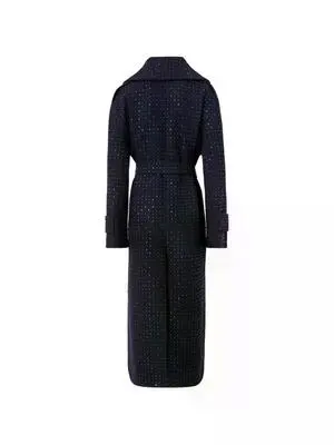 Pinko Rhinestone-embellished Belted Coat