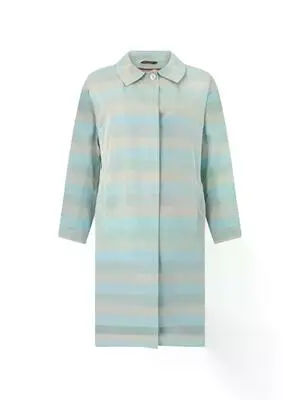 MOORER Horizontal Stripe Coat