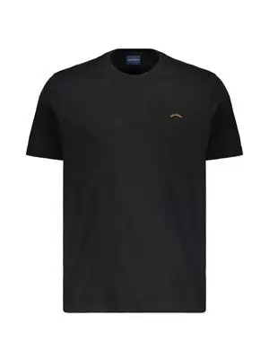 Paul & Shark Logo-patch Crew-neck T-shirt - Black